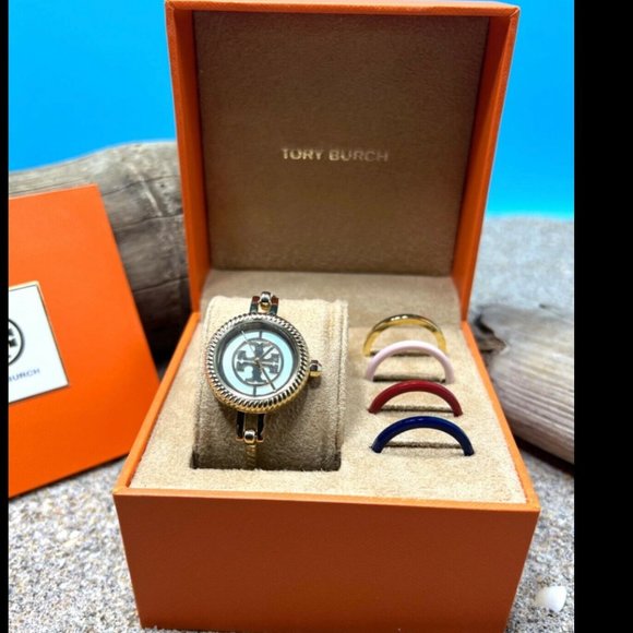 Tory Burch | Accessories | Tory Burch Reva Goldtone Stainless Steel ...